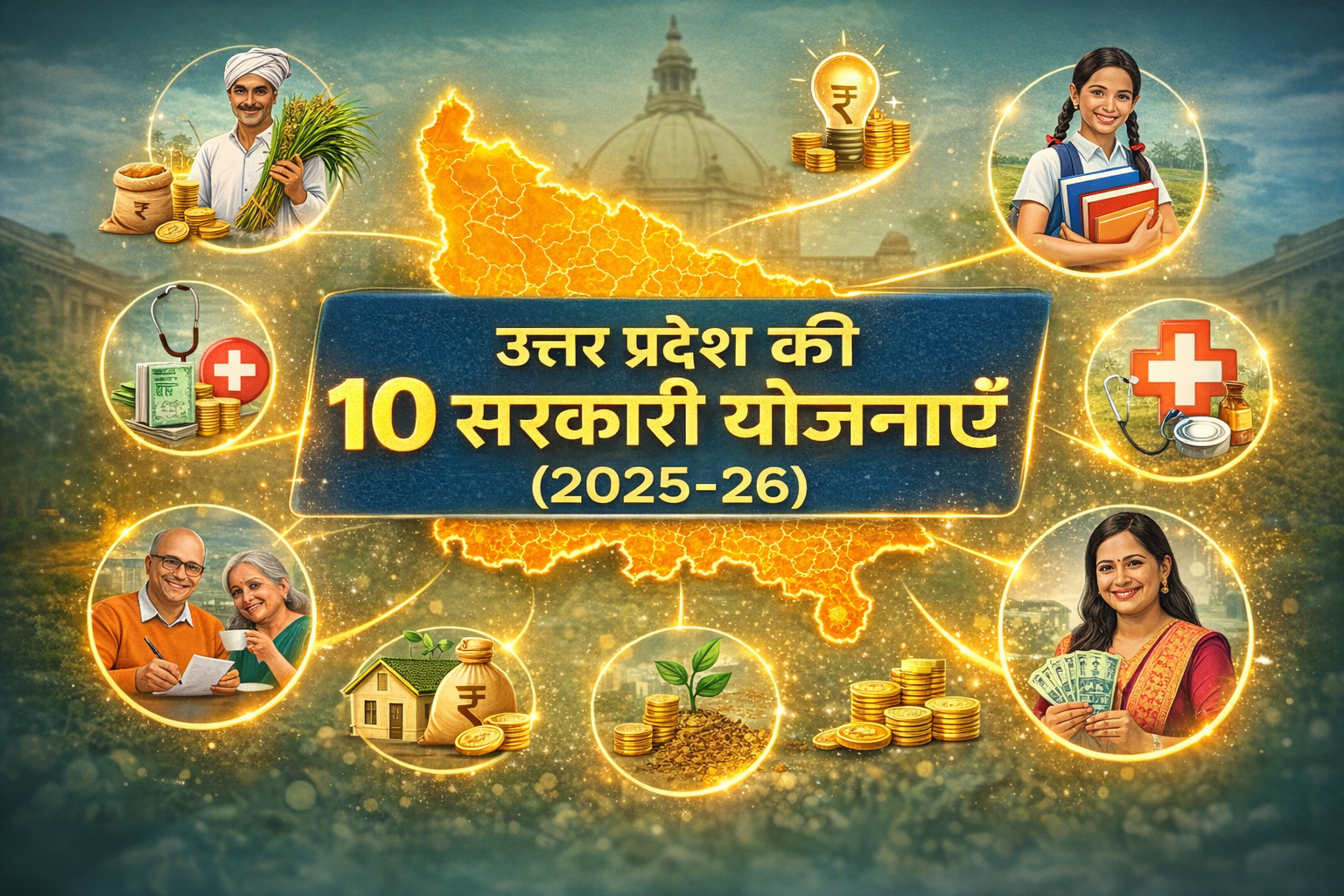 UP Govt Schemes 2026: 10 योजनाओं से पैसा, नौकरी, और घर भी